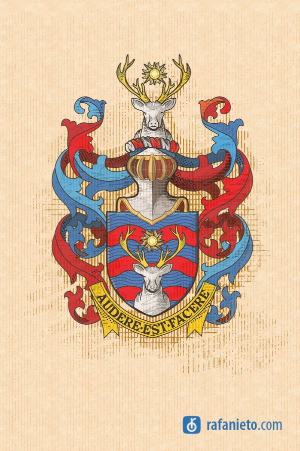 Escudo de armas con ciervo – Fray Rafael Nieto