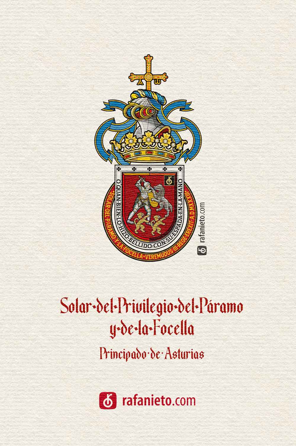 Escudo del Solar del Páramo de la Focella – Fray Rafael Nieto